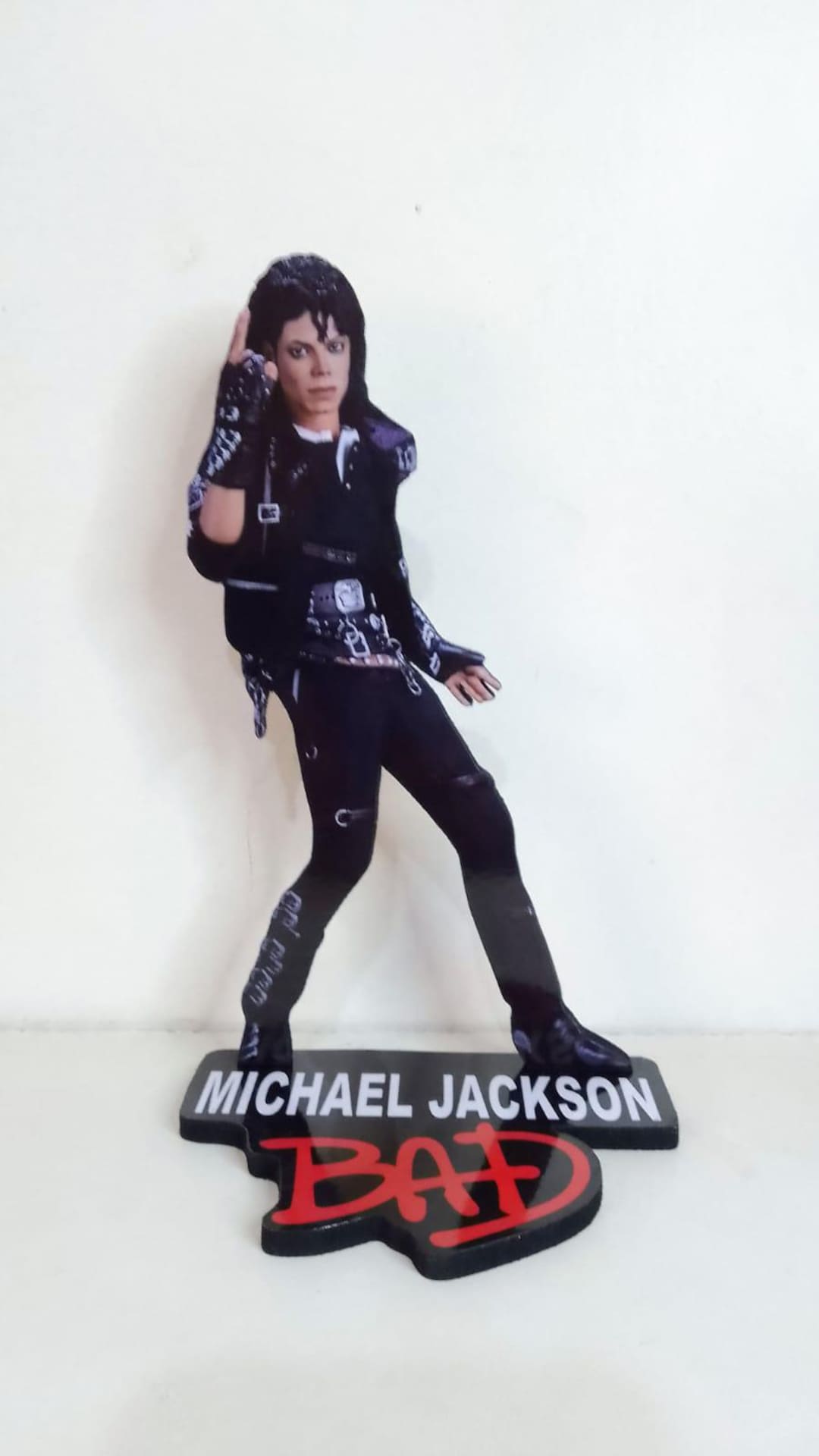 MICHAEL JACKSON 8" DISPLAY Standee Cutout Figure Bad Decor Standup Pop ...