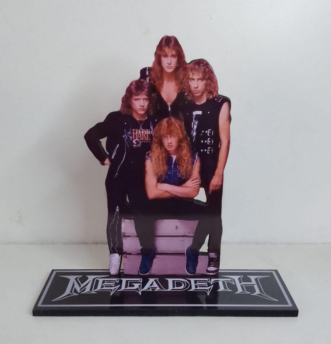 MEGADETH 8" DISPLAY STANDEE Dave Mustaine Cutout Figure Decor Standup ...
