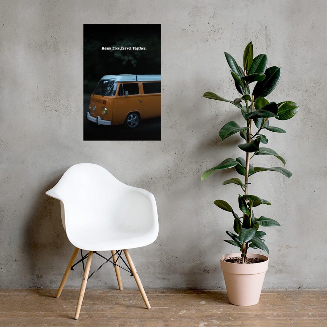 VW Camper Van Poster - Etsy