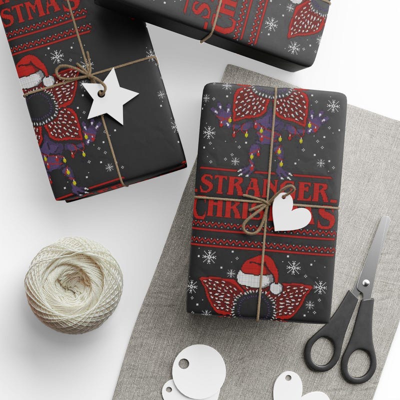 Strangers Things Wrapping Paper - Etsy