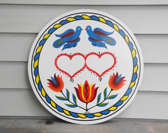 Vintage Jacob Zook Pennsylvania Dutch Hex Sign - MARRIAGE (PERSONALIZE ...