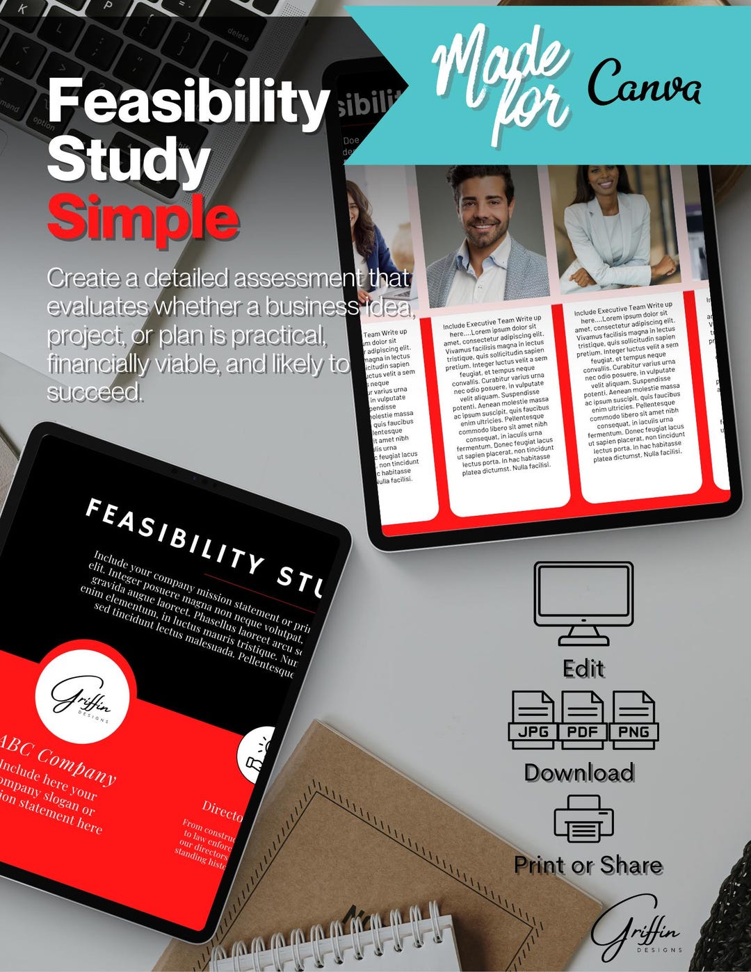 Simple Feasibility Study Template (5 Pages) - Simple | Canva Editable ...