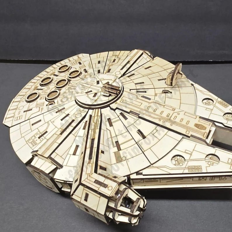 Star Wars, Millennium Falcon, Laser Cut Model, Digital Download, DIY ...