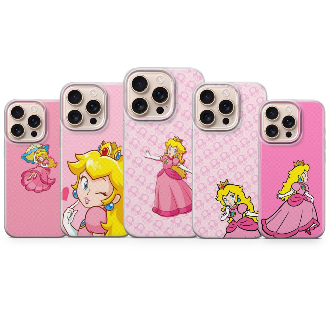 Princess Peach Phone Case Nintendo Mario Princess Cover for iPhone 17 ...