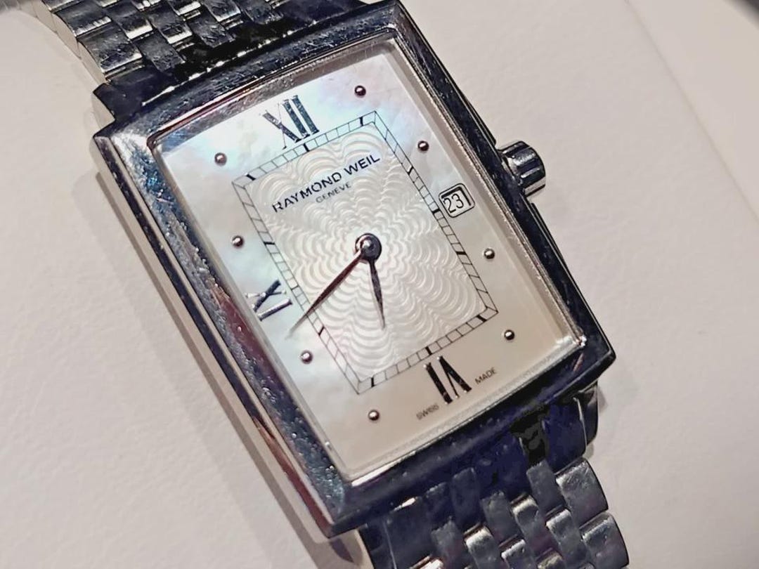 Elegant Rare Raymond Weil Women's Tank Quartz Watch With Box and Tags ...