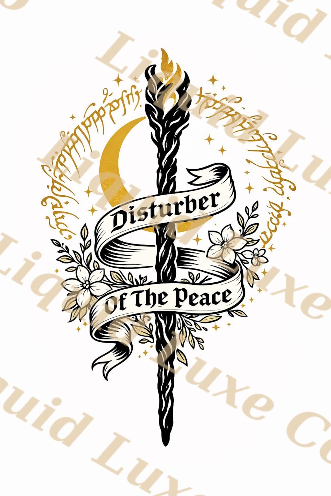 Disturber of the Peace (gandalf) PNG T-shirt or Product Design: LOTR ...