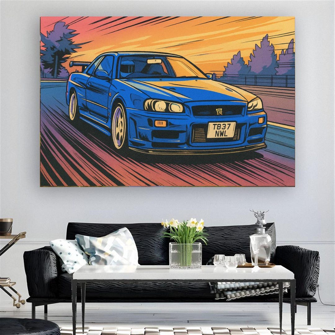 JDM Car Comic Art Print | Racing Poster (digital Download) - Etsy