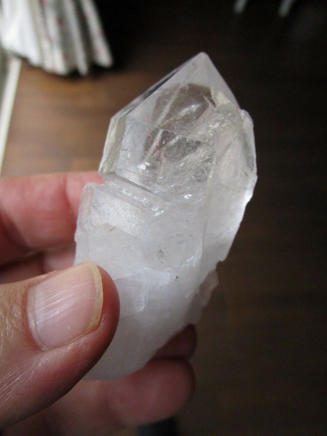 Weird but Gorgeous Growth Interference Natural Quartz Crystal Point Wow ...