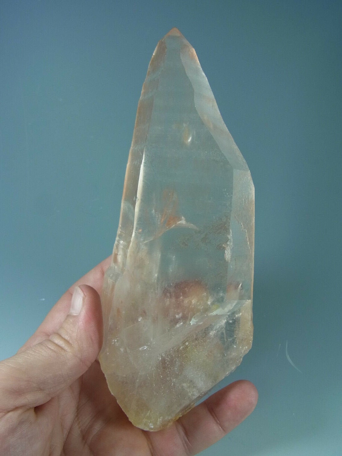 6.89 Unpolished Clear All Natural Golden Coating Quartz | Etsy