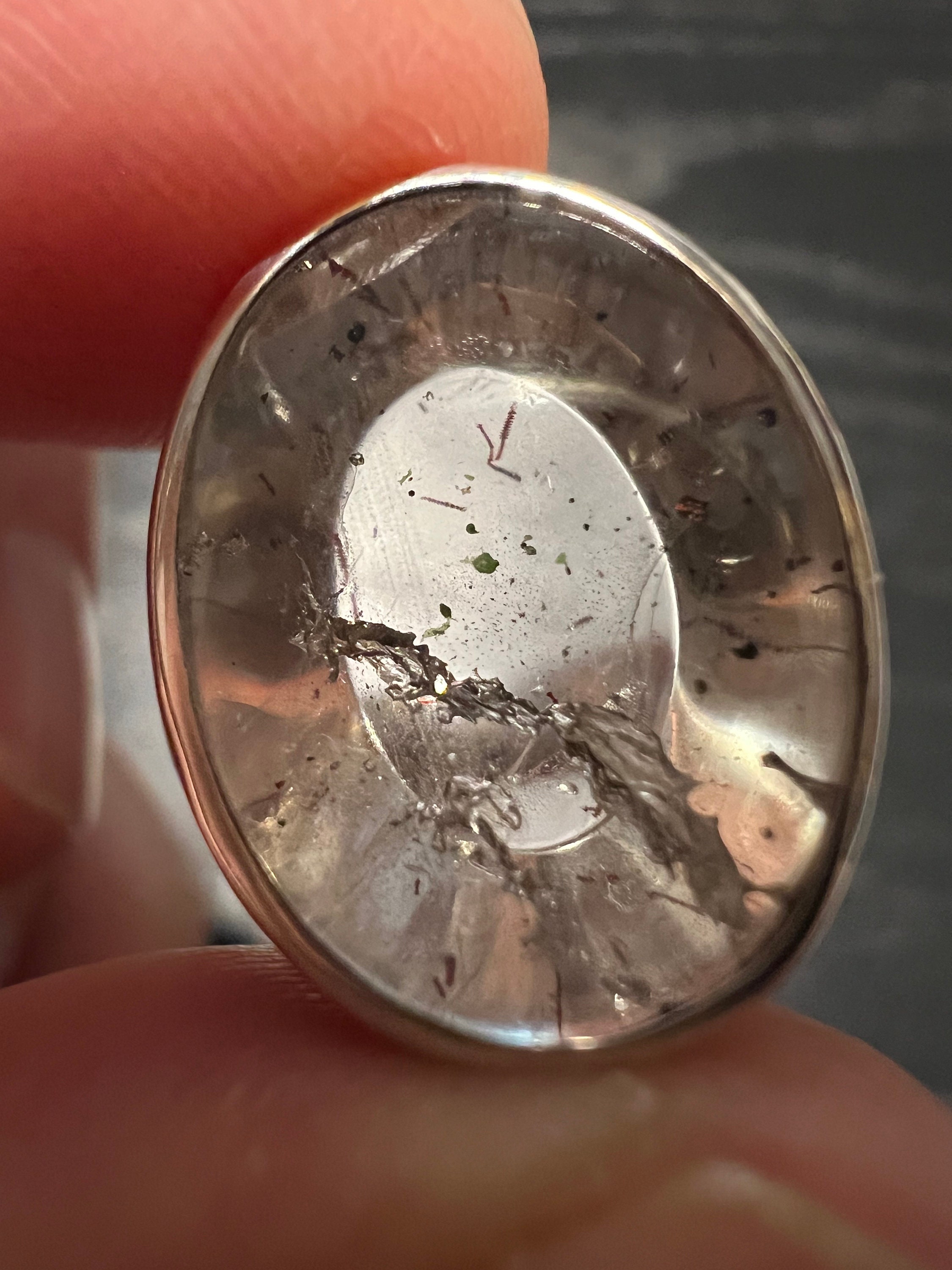 See Video Pink Fire Quartz With Rare Covellite Inclusions Sterling ...