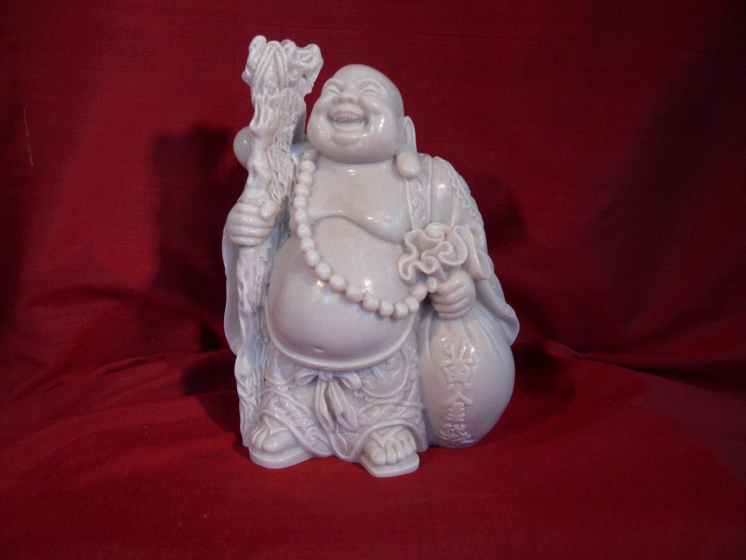 Buddha. Chinese Style. Travelling. White Marble, Good Fortune ...