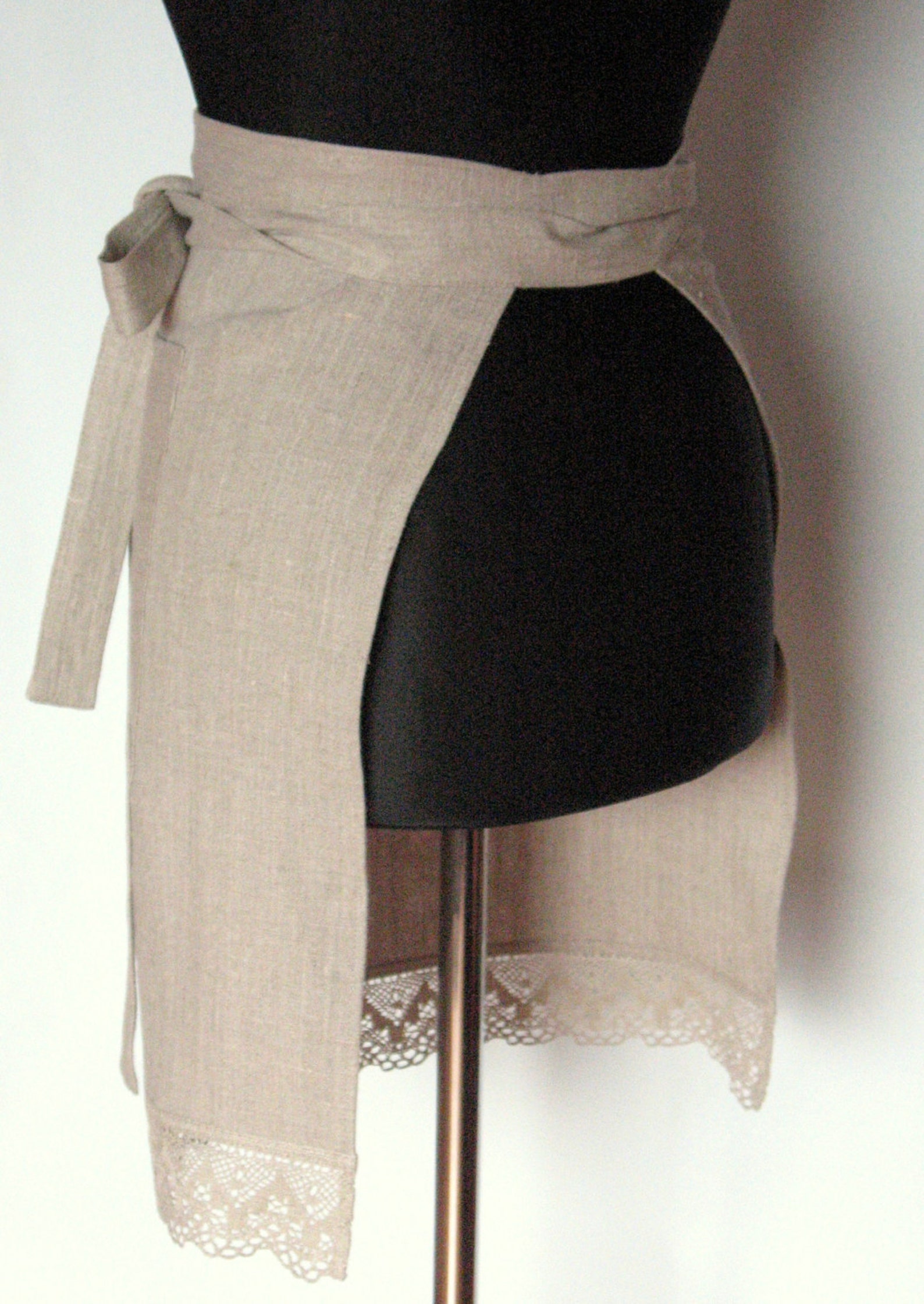 Apron Women Linen Kitchen Half Apron Gardening Christmas Gift - Etsy