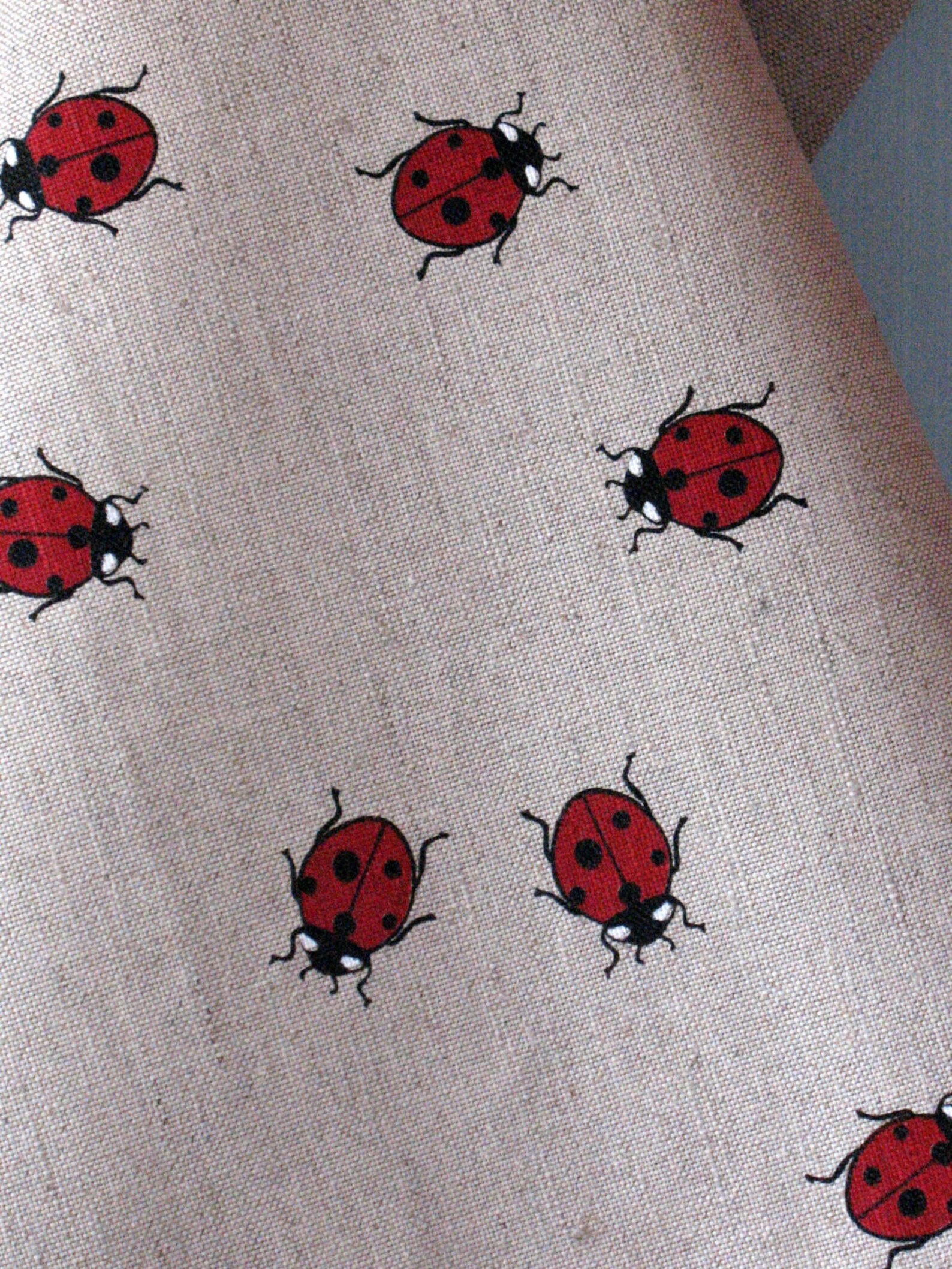 Linen Cotton Dish Towels Tea Towels Ladybug Red Black Tea - Etsy