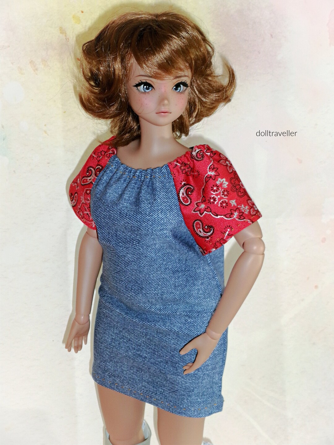 Handmade Doll Clothes for 24" Smart Doll Pear Body, Boho Hippie Peasant ...