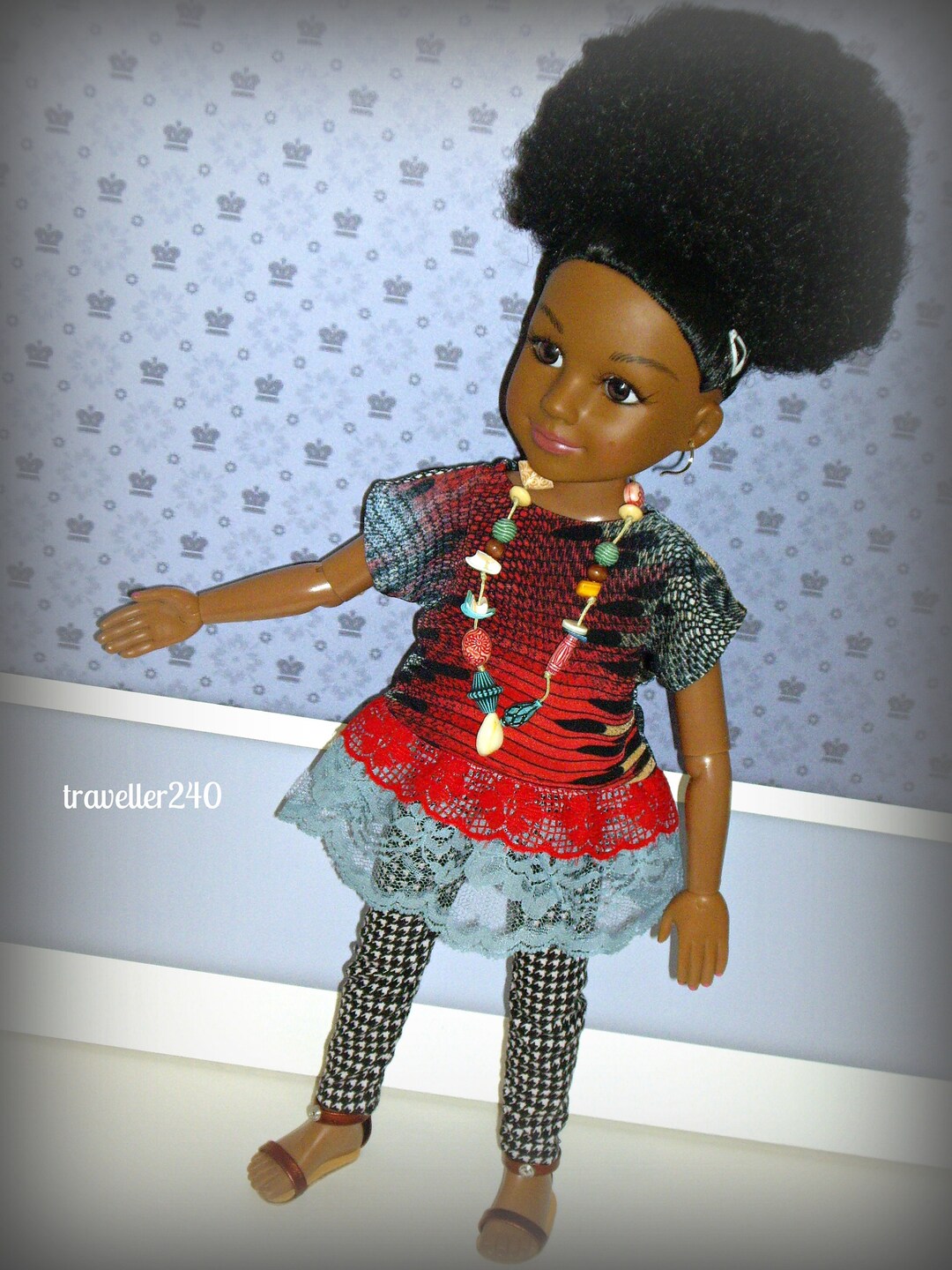 BFC Ink Doll Clothes, Best Friends Club Tunic Top Leggings Necklace ...