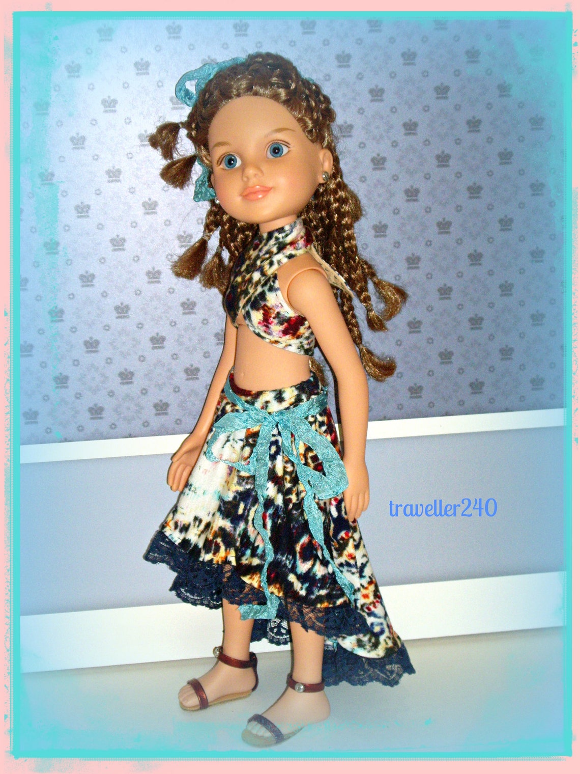 BFC Ink Doll Clothes, High Low Maxi Skirt and Top for Best Friends ...