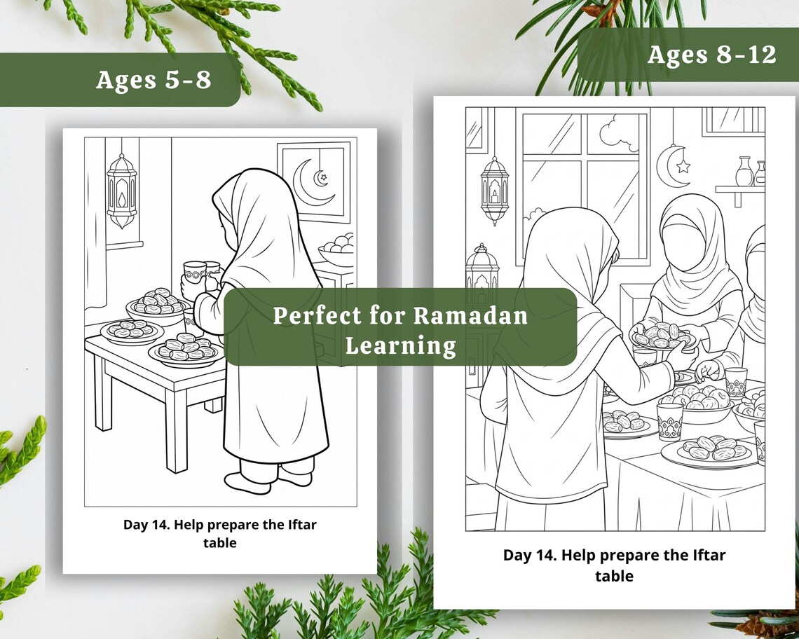 Ramadan Coloring Activities Bundle for Kids | Islamic Good Deeds ...