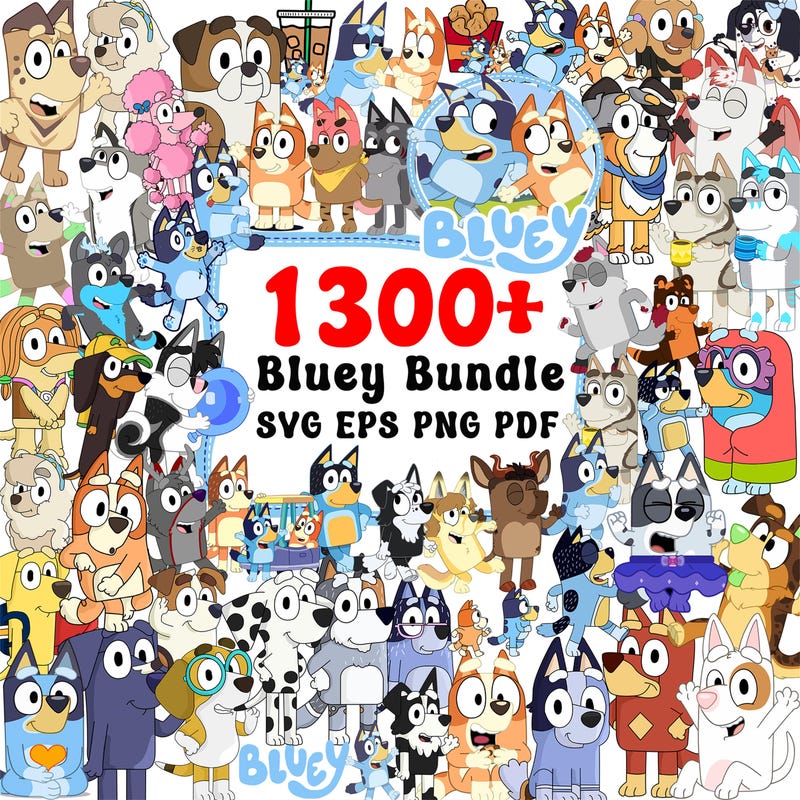 Bluey Cricut Templates - Etsy
