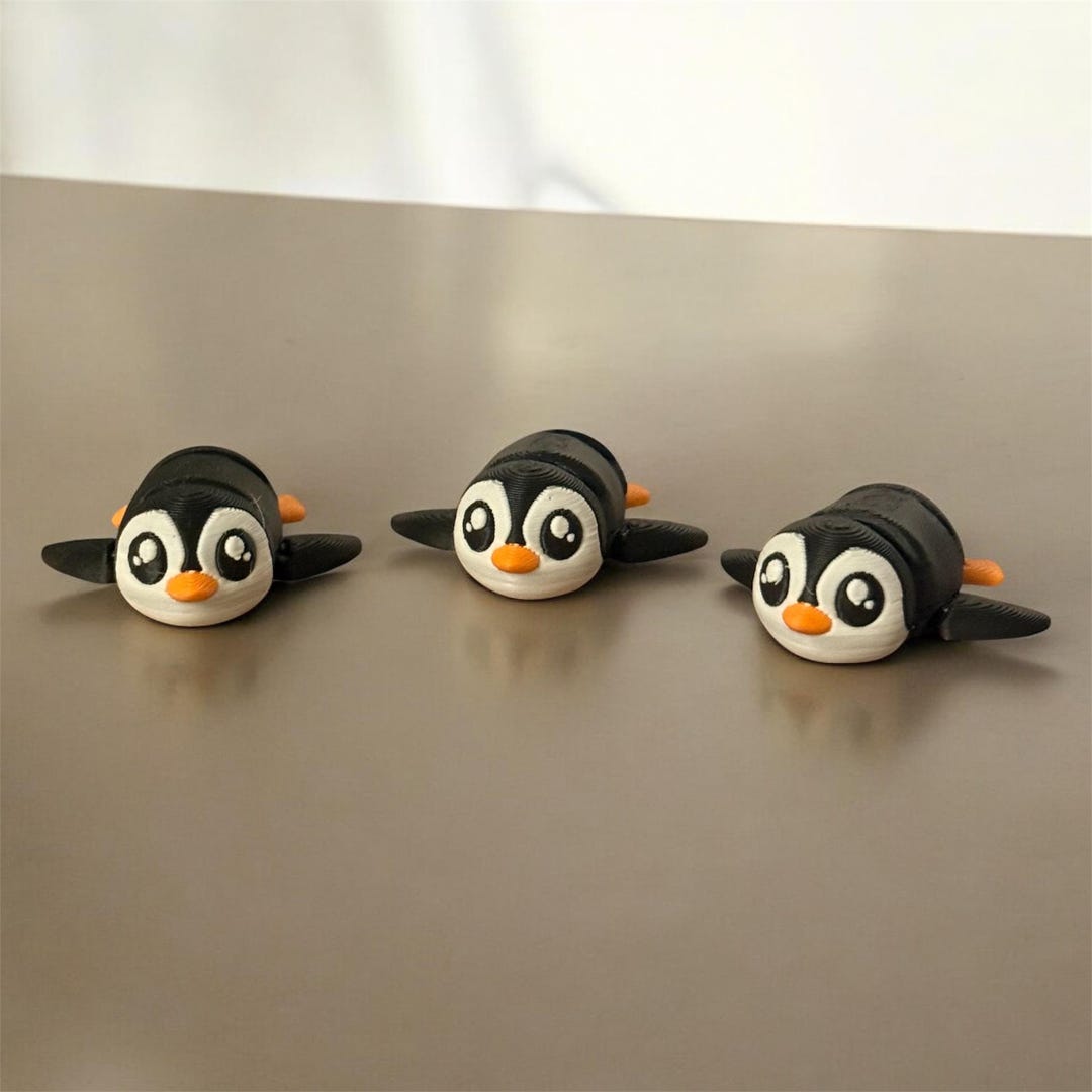 Cute Mini Penguins | 3D Printed Figurines - Etsy