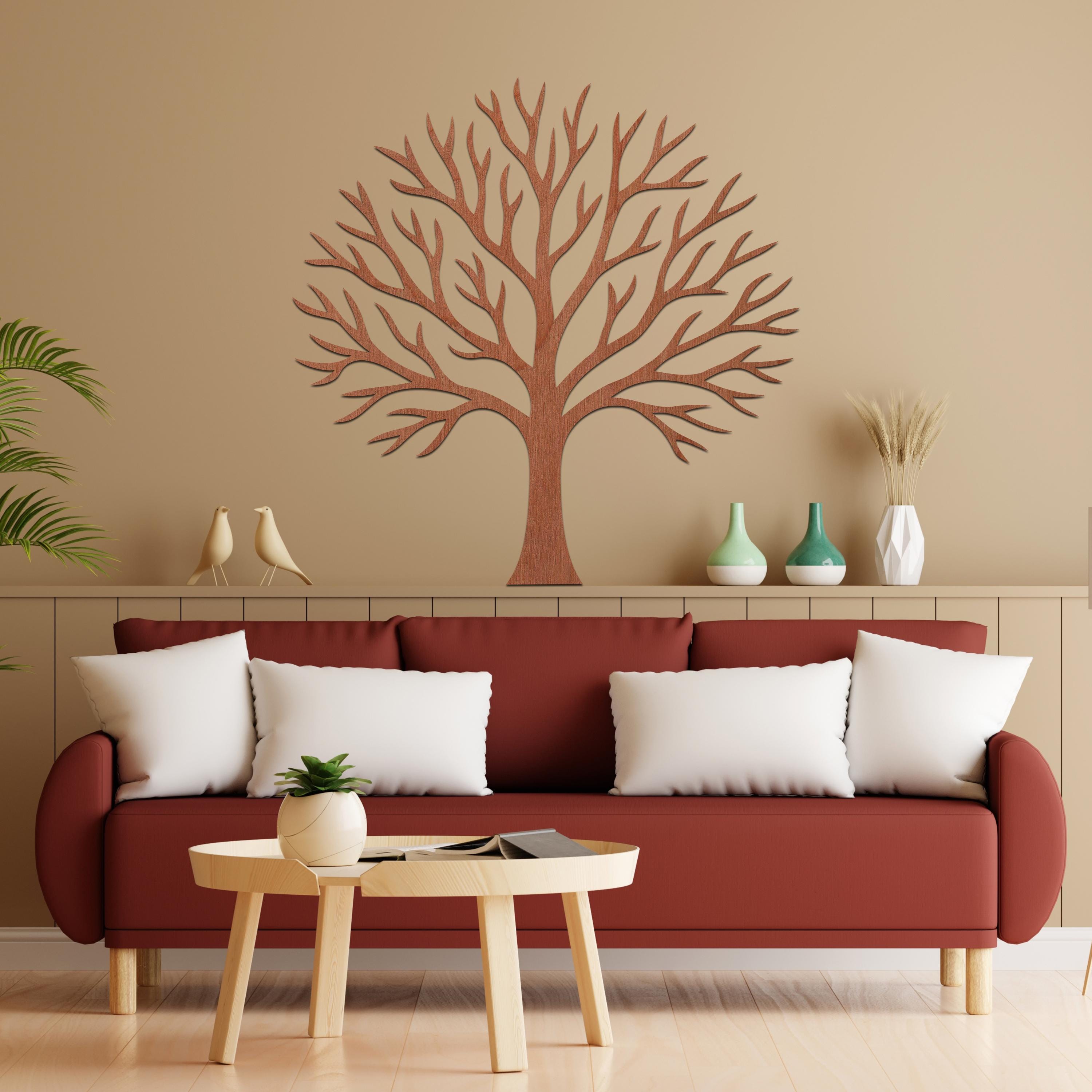 Wooden Tree Wall Art, Wooden Tree Wall Decor, Tree Wall Decor, Tree ...