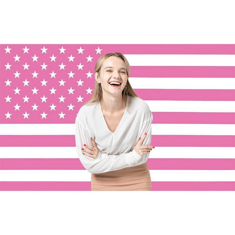 Eyesoul Custom Pink America Flag Personalized Flags Design Your Image ...
