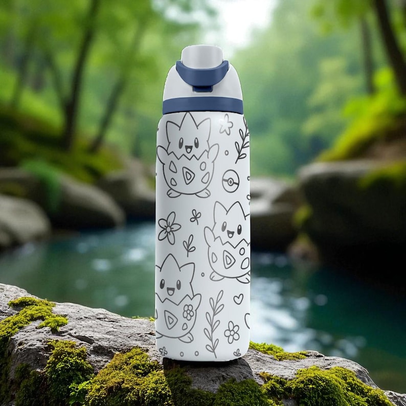 Cute Togepi Inspired Owala Bottle – Engraved Pokémon Wrap Design ...