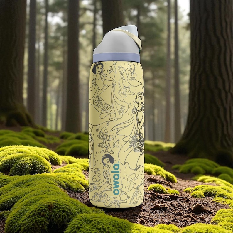 Snow White Owala Bottle – Engraved Princess Fairytale Water Bottle ...