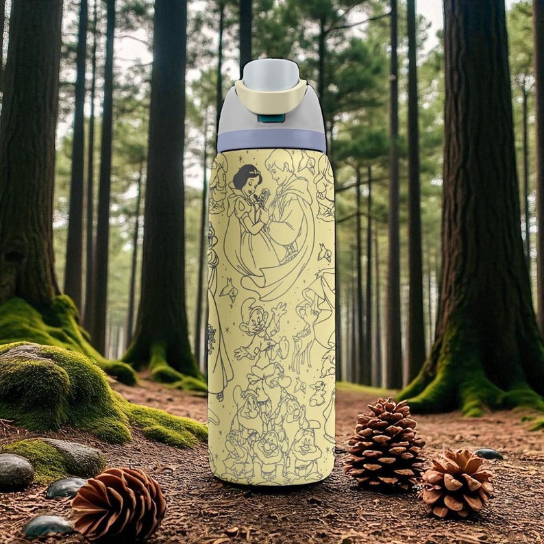 Snow White Owala Bottle – Engraved Princess Fairytale Water Bottle ...