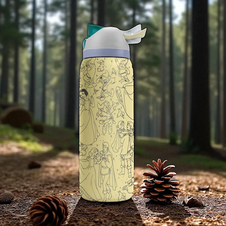 Snow White Owala Bottle – Engraved Princess Fairytale Water Bottle ...