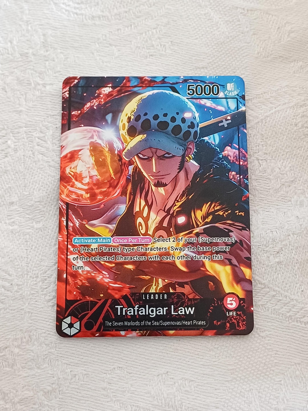 Trafalgar Law (leader OP14-001) — One Piece Proxy Card — Custom Art - Etsy