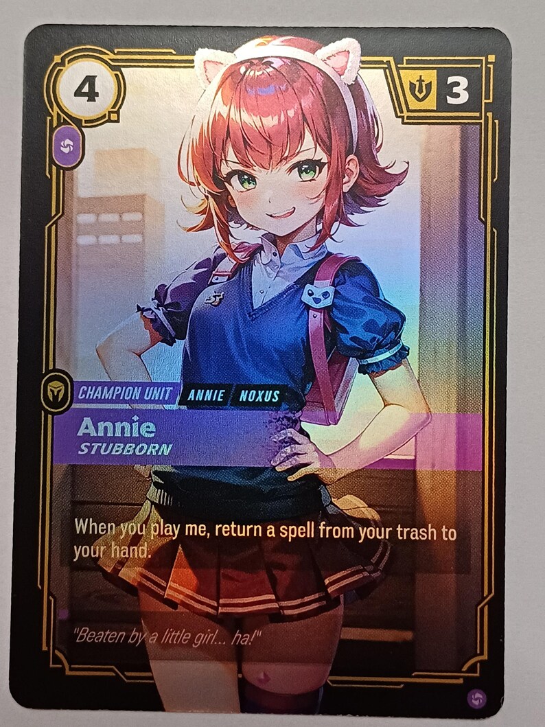 Riftbound Proxy — Annie Stubborn - Etsy