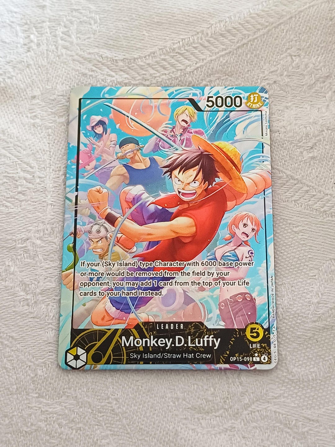 Monkey D Luffy (leader OP15-098) — One Piece Proxy Card — Alt Art - Etsy UK