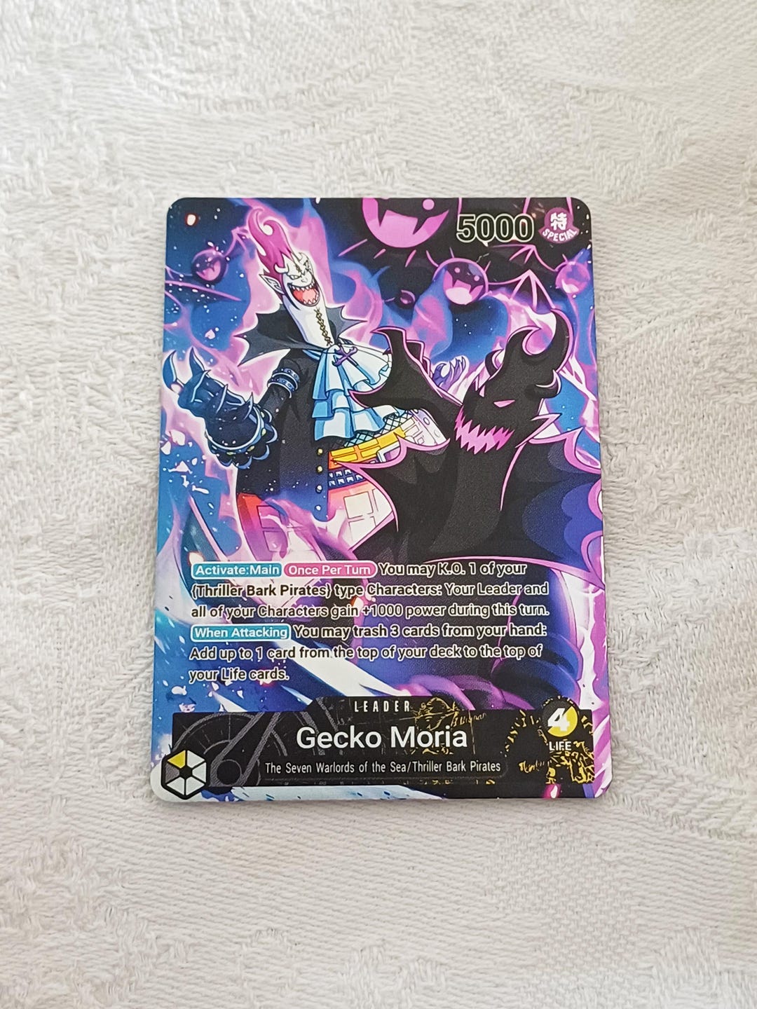 Gecko Moria (leader OP14-080) — One Piece Proxy Card — Custom Art - Etsy UK
