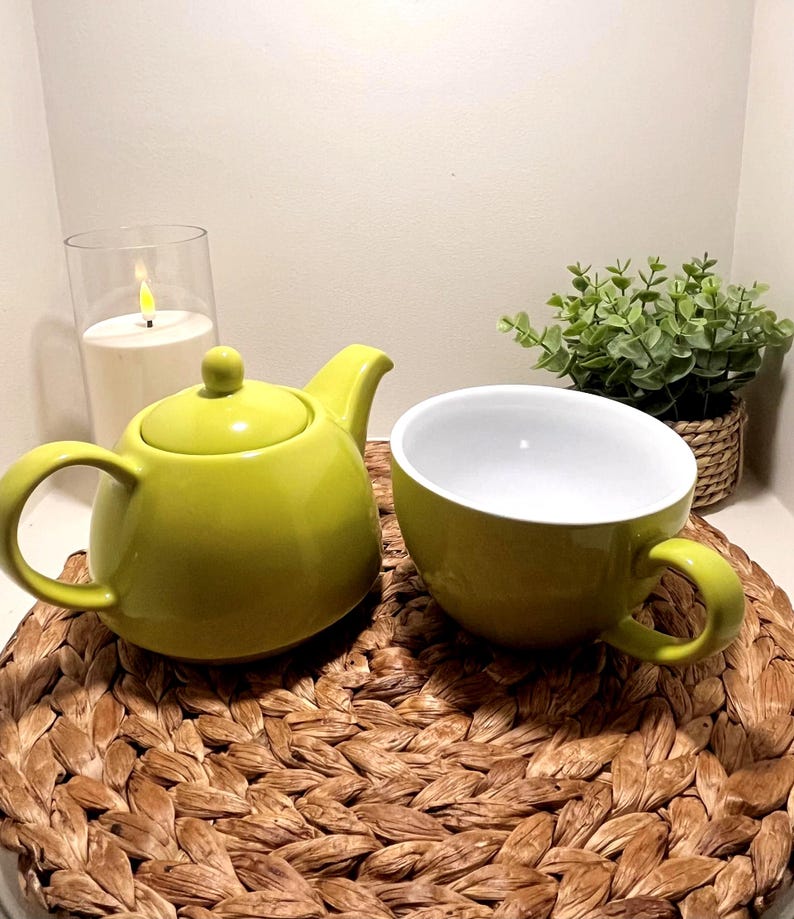 Ensemble Théière Solitaire Price & Kensington – Tea for One Set – Vert ...