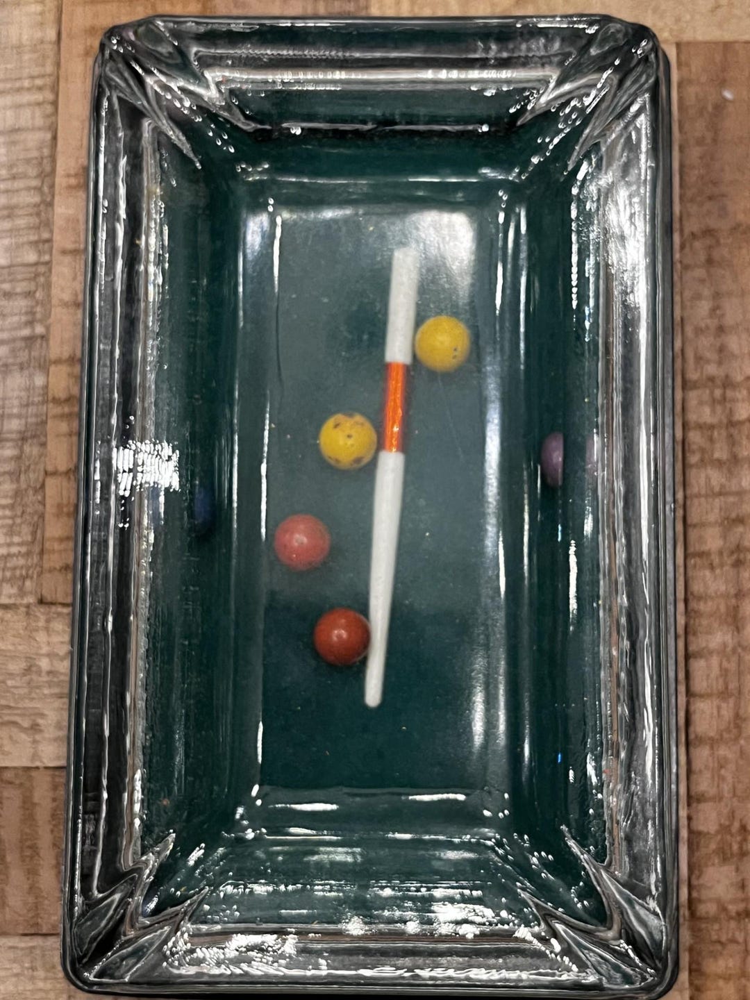 RARE Vintage 70s Billiard Motion Ashtray - Moving Balls - Taiwan / Rare ...