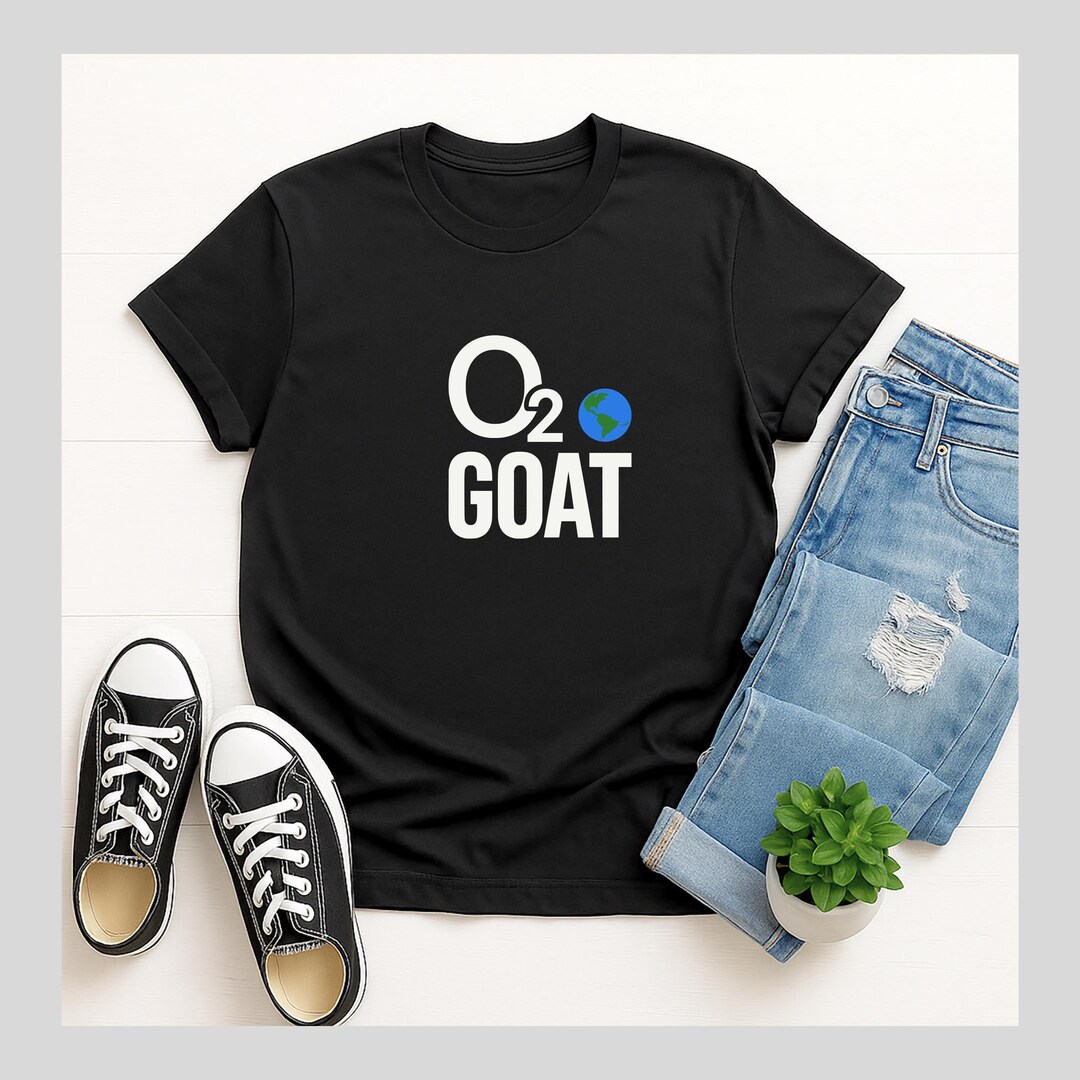 O2 GOAT Science T Shirt | Minimalist Environmental Graphic Tee | Earth ...