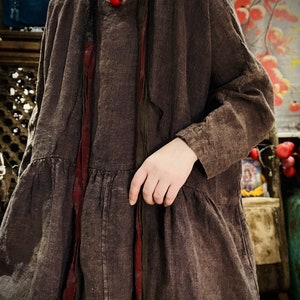 Spring Autumn Linen Dresses for Women, Loose Linen Dresses, Women Long ...