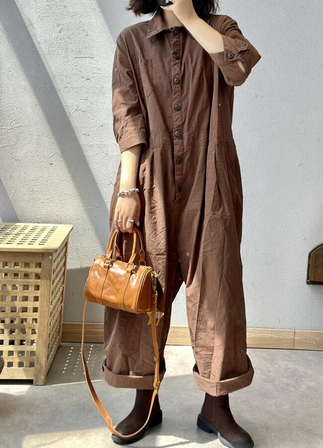 Cotton Pants for Women, Cotton Jumpsuit, Casual Loose Jumpsuit, Women's ...