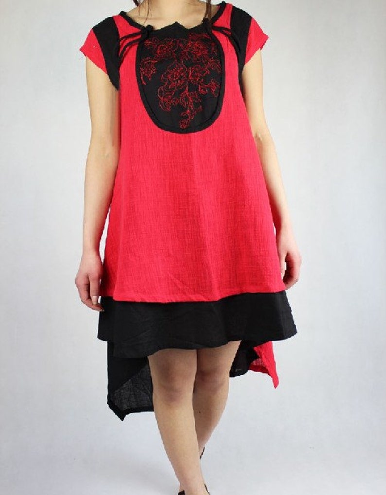 Women Dresses Summer Red Dress Asymmetric Dress Dresses for - Etsy