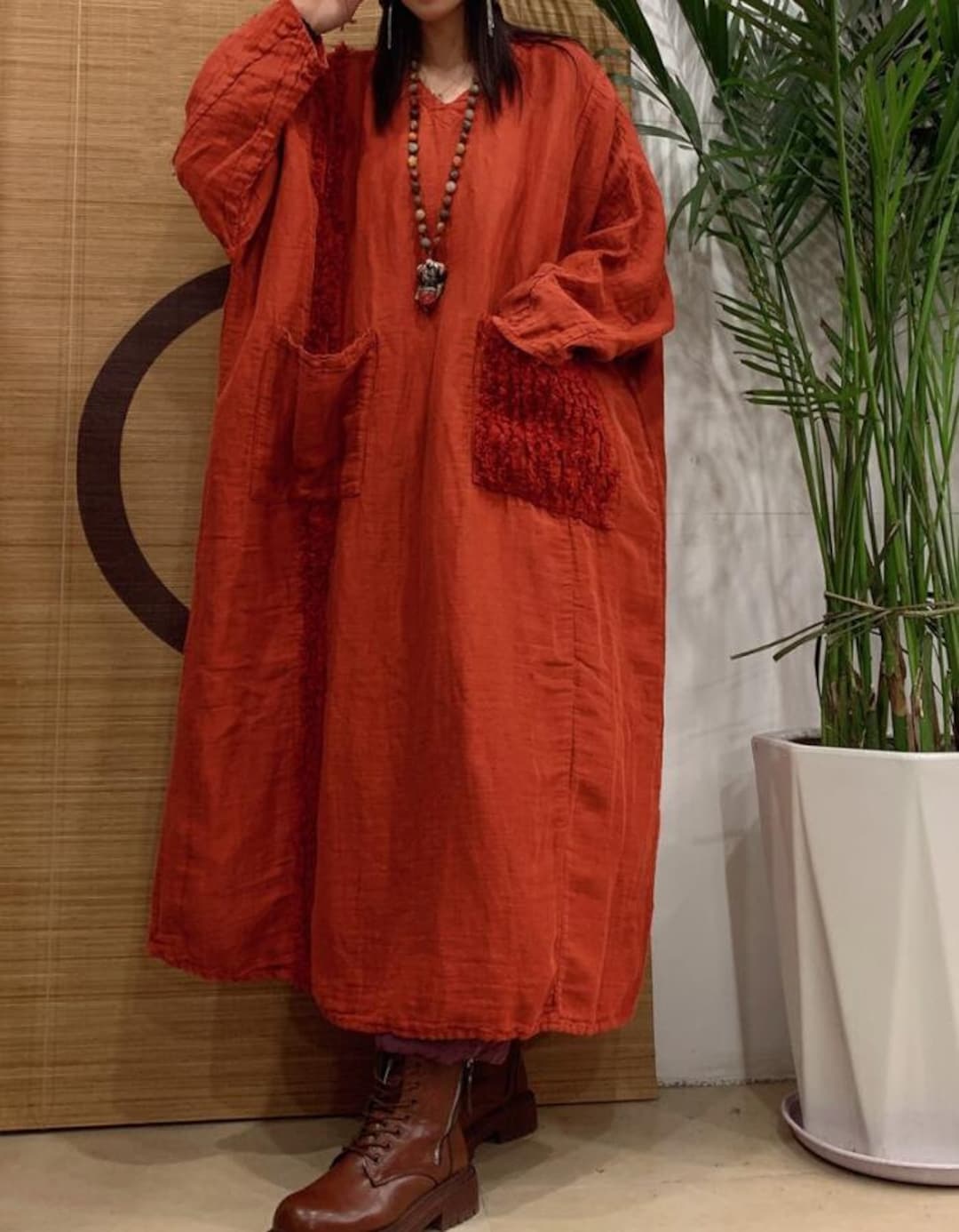 Spring Autumn Linen Dresses for Women Loose Fitting Dresses - Etsy