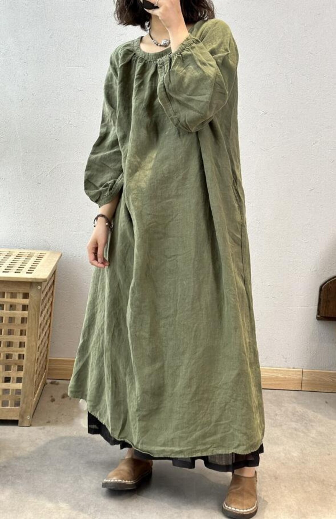 Womens Long Linen Dress Loose Linen Dress Linen Robes Women - Etsy