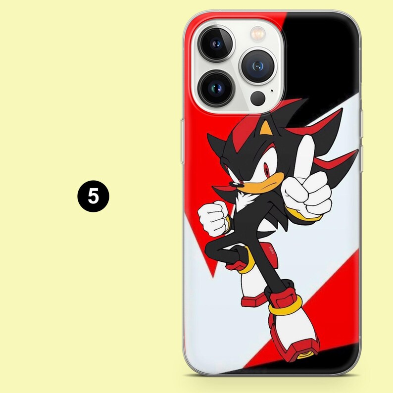 Shadow the Hedgehog Phone Case Sonic Edgy Cover for iPhone 17 17pro 16 ...