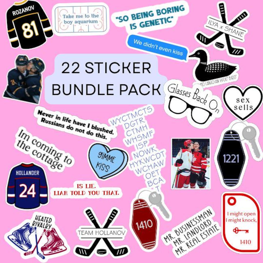 BUNDLE PACK - 13, 22 or 33 Heated Rivalry Vinyl Stickers Pack - Etsy