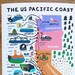 US Pacific Coast Art Print 8x10 11x14 - Etsy