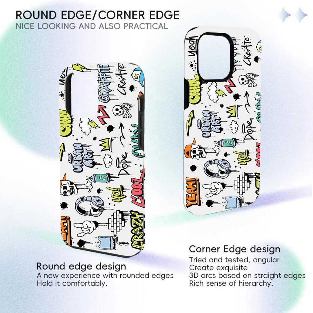 Graffiti Cartoon Doodles Phone Case - Etsy