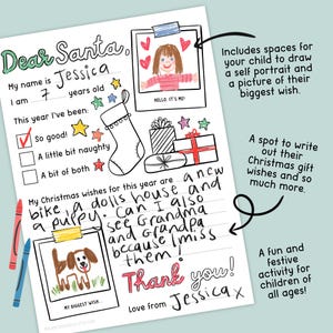 Letter to Santa Activity Pack. Printable Father Christmas Letter ...