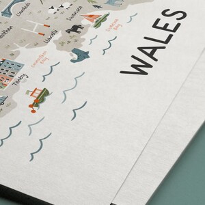 Cymru Welsh Map of Wales Print | Wales Wall Art | Wales Map Poster ...