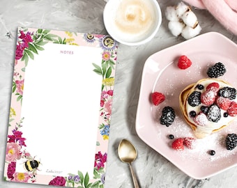 Printable Busy Bee Notepad Template - Etsy