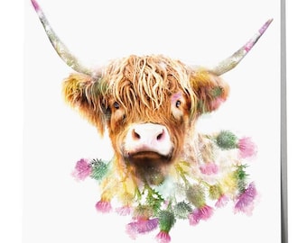 Cow Greeting Card | Etsy