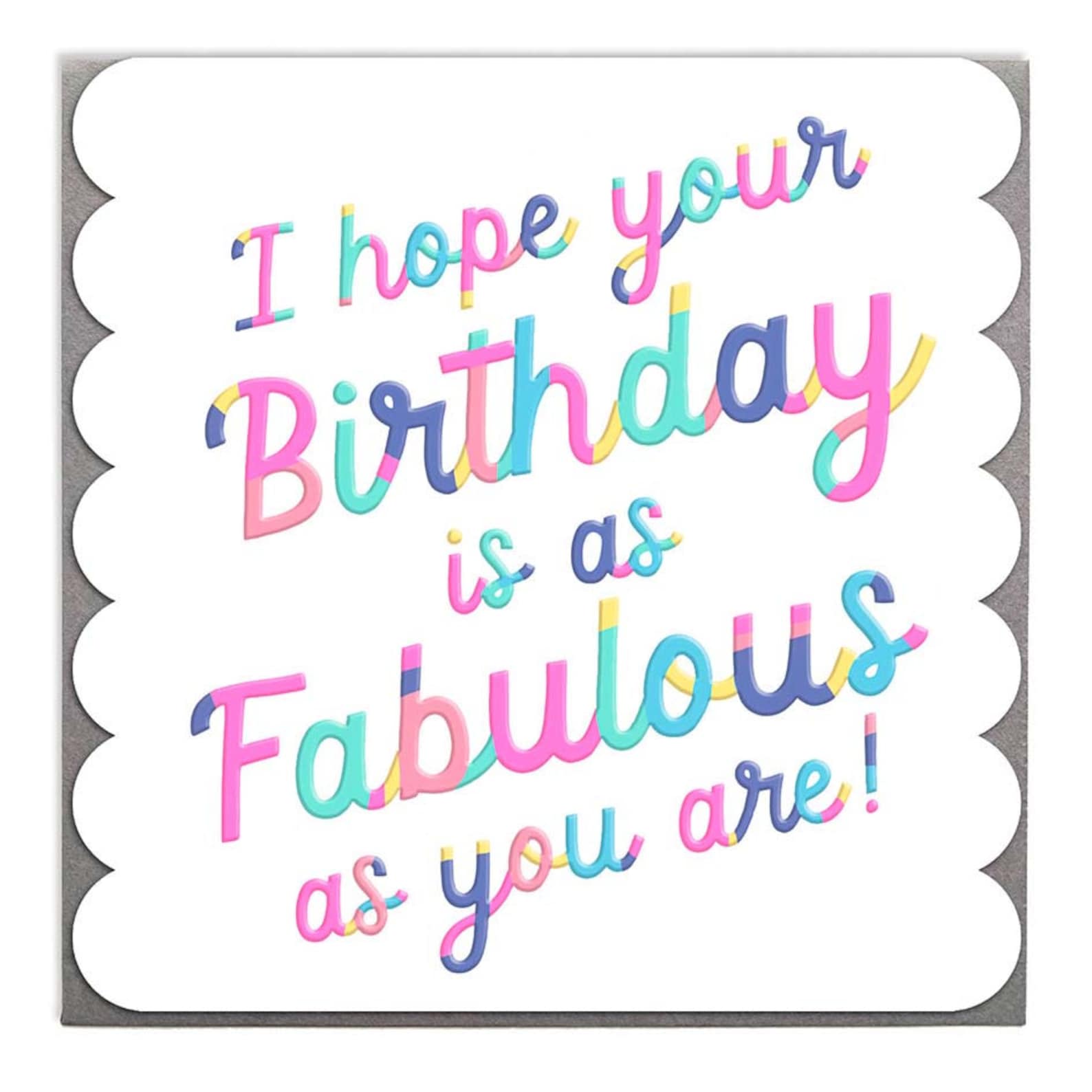 Fabulous Happy Birthday Card by Lola Design - Etsy